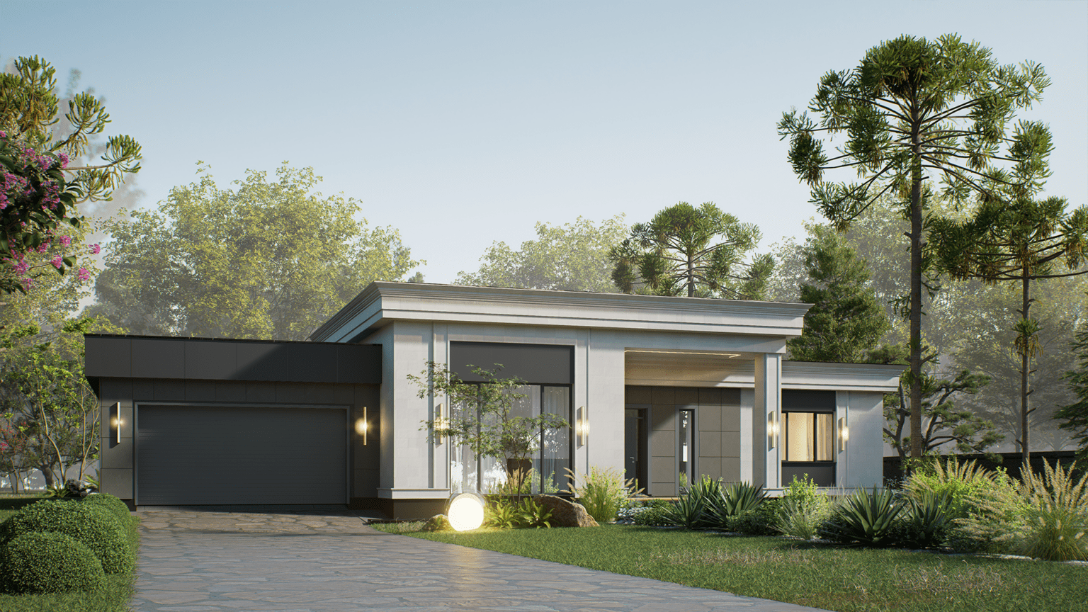 Casă Modernă – Design elegant de 212 m², cu 3 dormitoare și garaj dublu ...